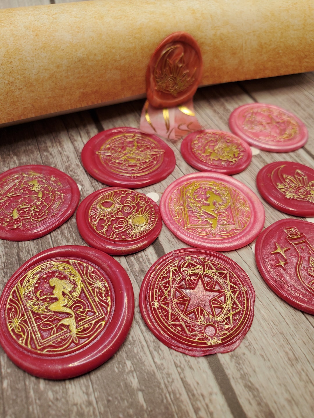 Wax Seal Sticker Handmade With Real Sealing Wax as Convenient Peel and ...