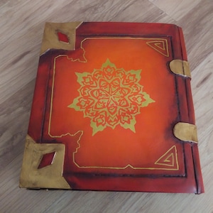 DIY Spellbook Project | Craft Magic Tome of Fire From a 3 Ring Binder ...