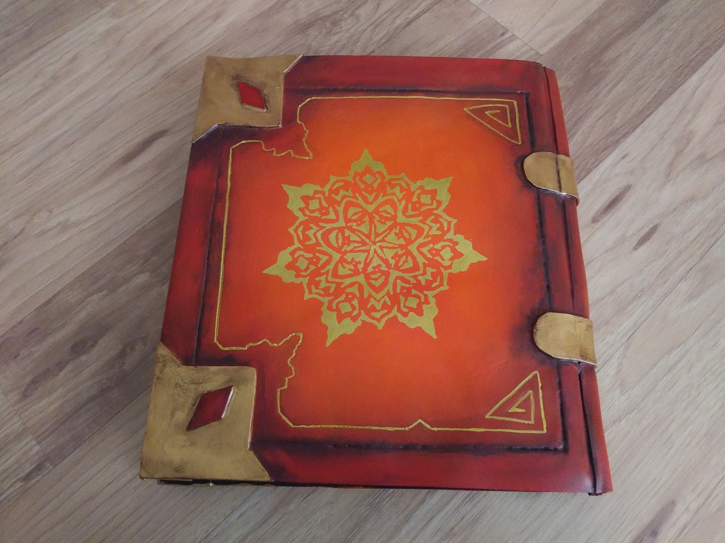 DIY Spellbook Project | Craft Magic Tome of Fire From a 3 Ring Binder ...