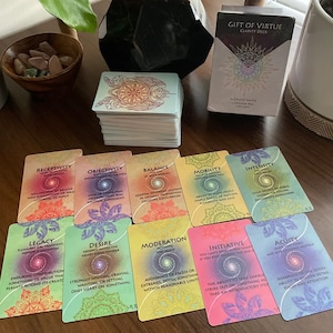 Gift of Virtue Clarity Oracle Deck | 148 Zodiac Astrology Tarot Cards ...