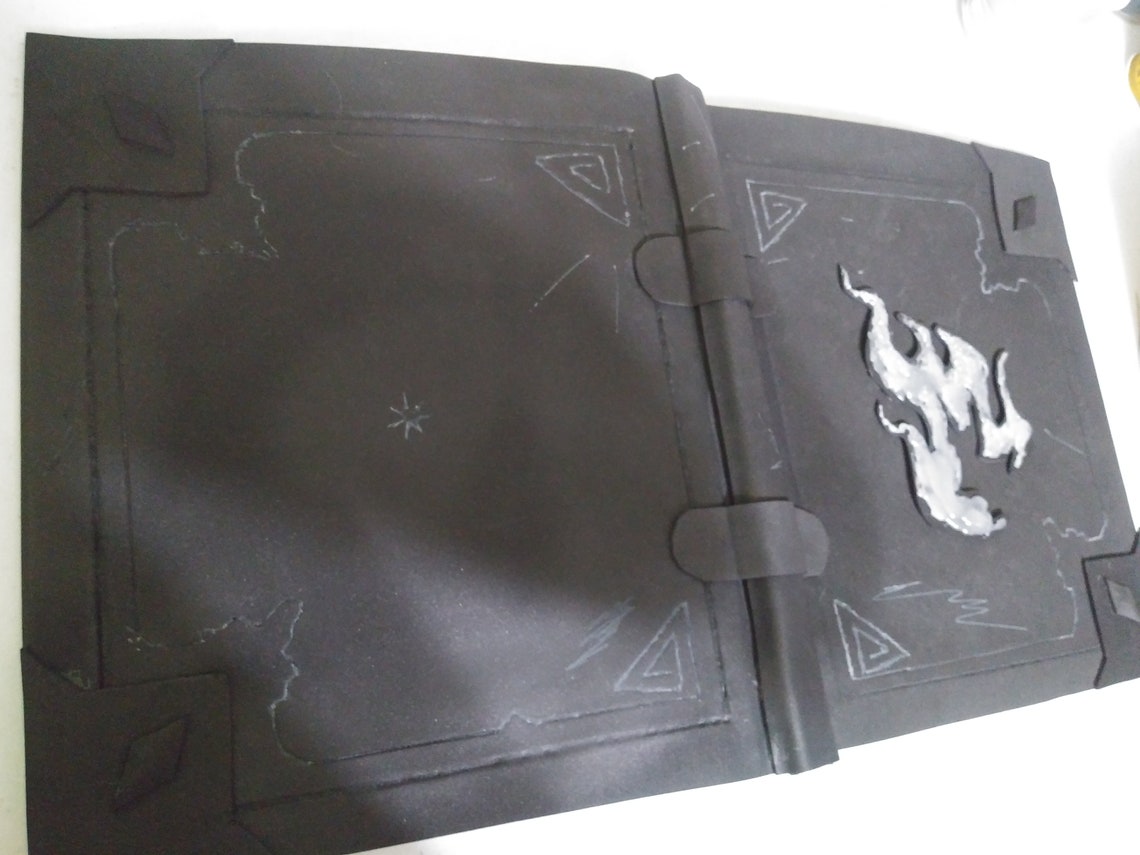 DIY Spellbook Project | Craft Magic Tome of Fire From a 3 Ring Binder ...