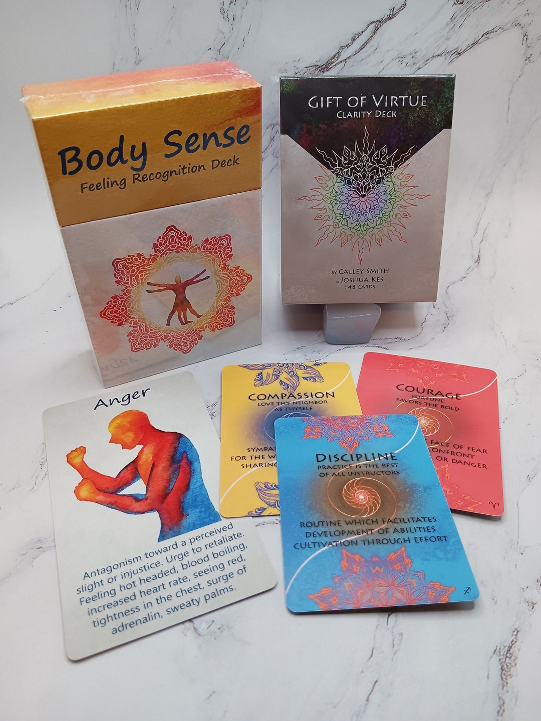 Mind & Body COMBO = Gift of Virtue + Body Sense Decks | Emotional ...