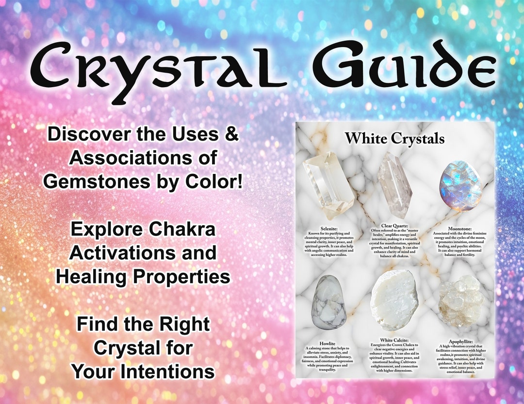 PRINTABLE Crystal Guide | Study Reference Sheet to Learn Gemstone ...