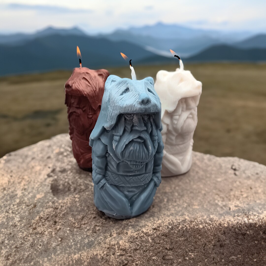 Viking Bear Shaman Cozy Scented Candle | Norse Mythology Berserker ...