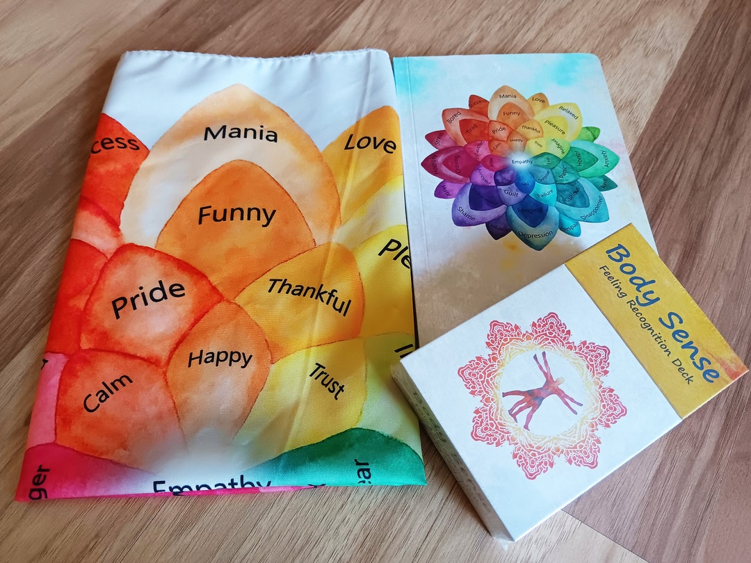 BUNDLE Body Sense Therapy Deck + Feeling Flower Journal + Tapestry ...