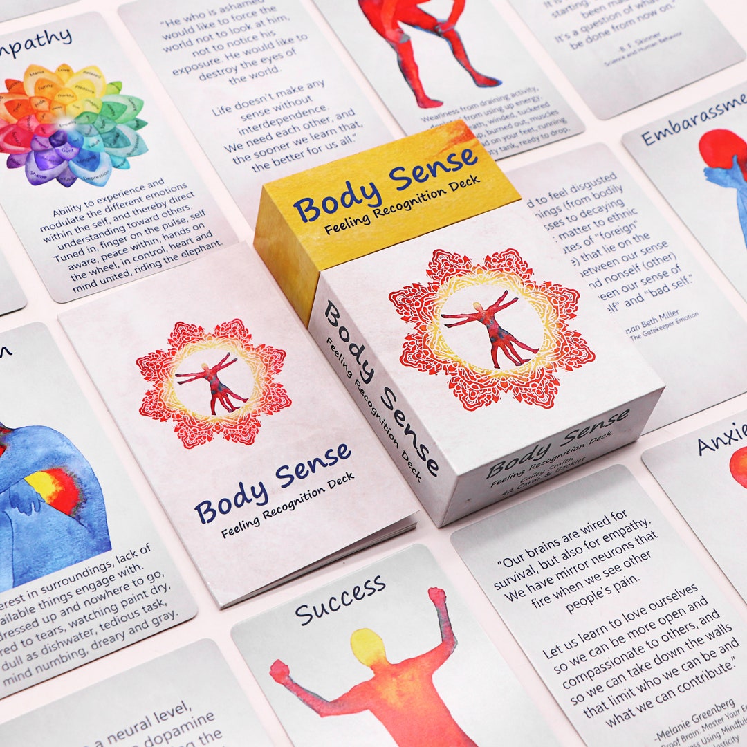 Body Sense Therapy Deck | 42 Emotional Intelligence Psychology Cards ...