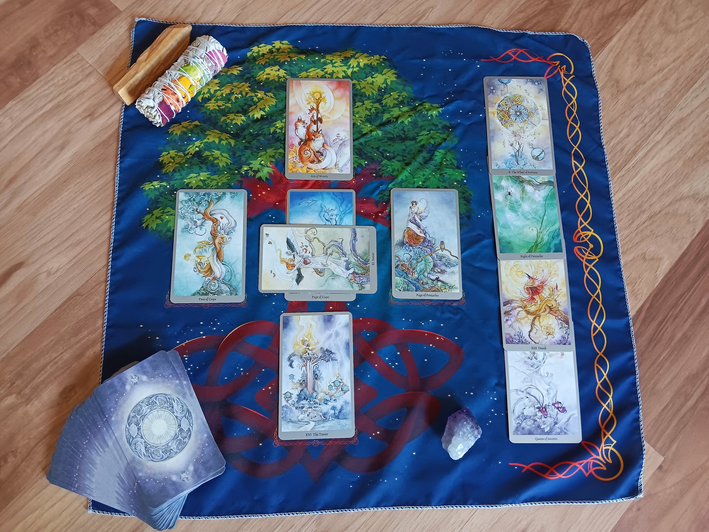 Tarot Spread Cloths (3 Designs) | Square 20" Tapestry | Divination ...