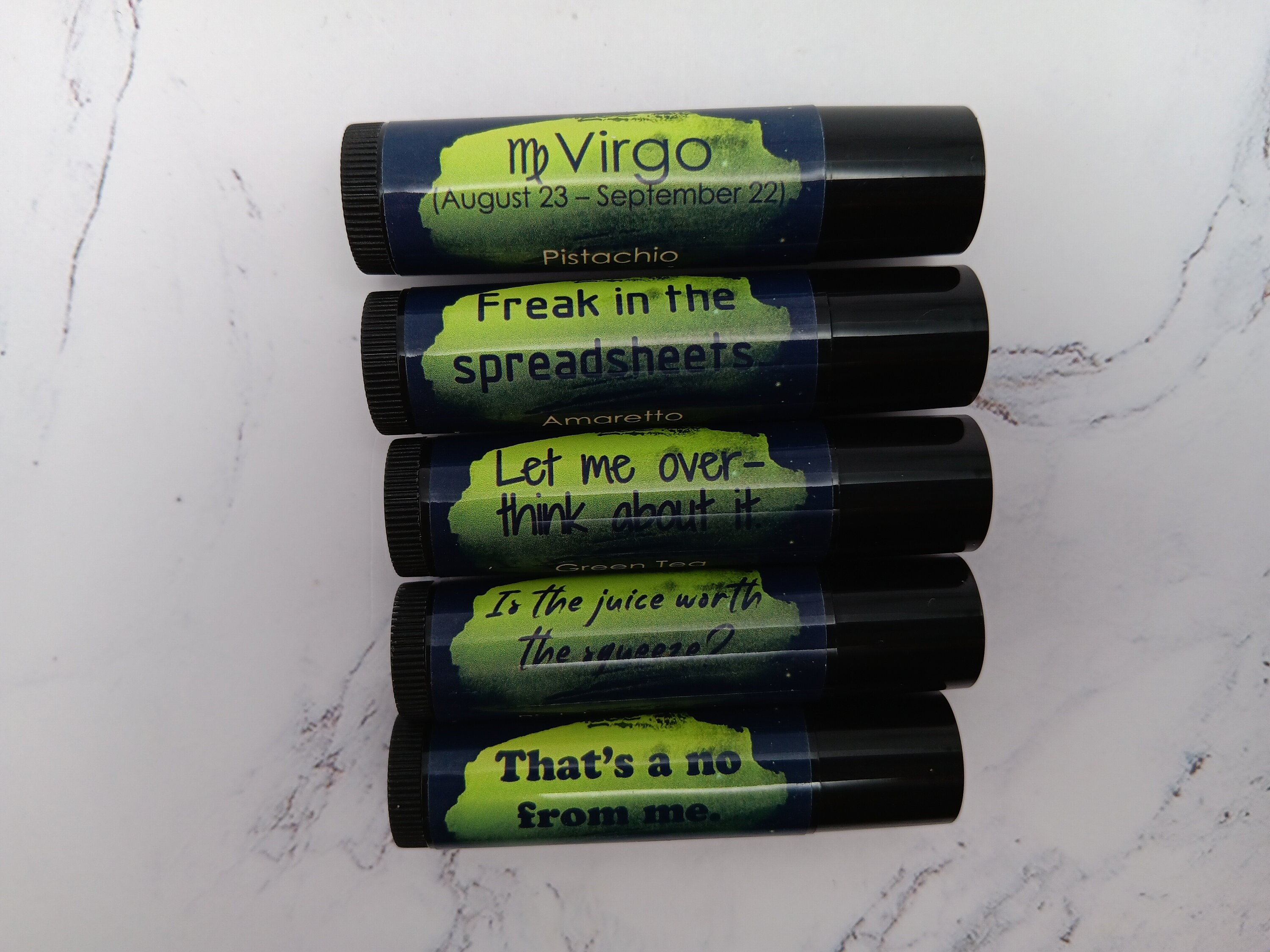 Virgo Zodiac Lip Balm Humor Funny Personality Phrases Handmade Chap ...