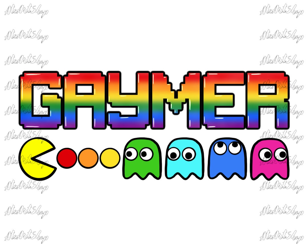 Gaymer PNG Sublimation Design Download Gamer Pride and LGBTQ - Etsy