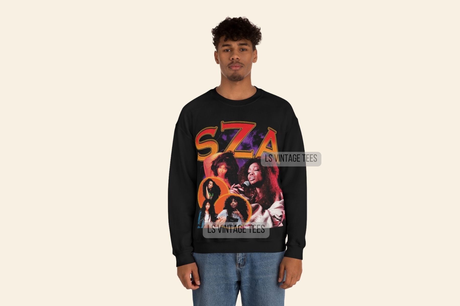 SZA Crewneck Sweatshirt - 90s Vintage x Bootleg Style Retro sold by Dan ...