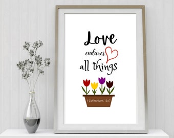 Love Endures All - Etsy