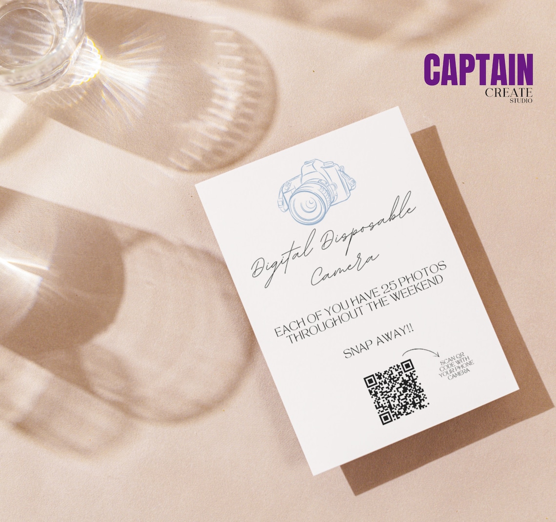 Digital Disposable Camera Canva Template - Etsy