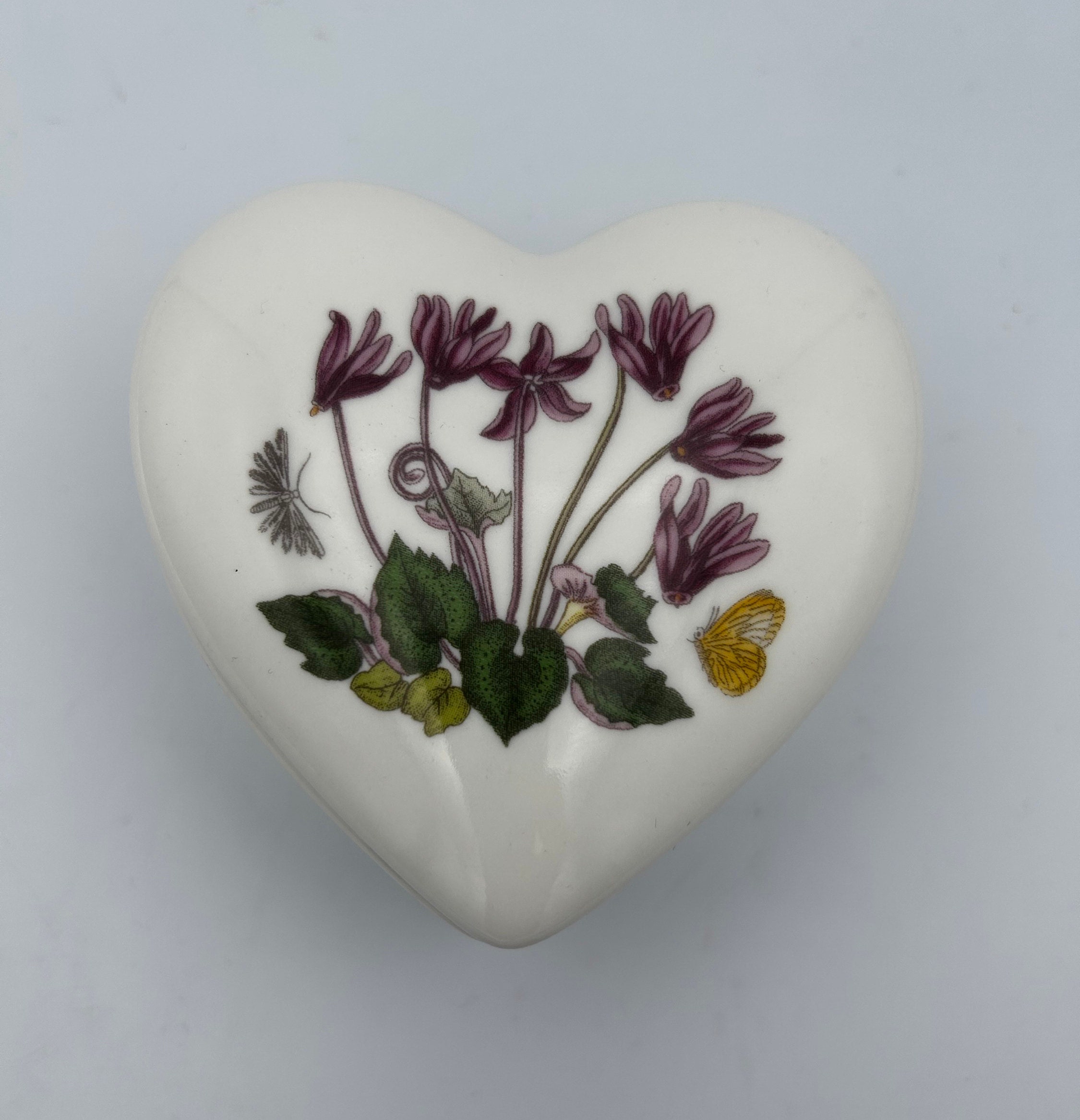 Portmeirion Botanic Garden Collection Cyclamen Mini Heart-shaped ...