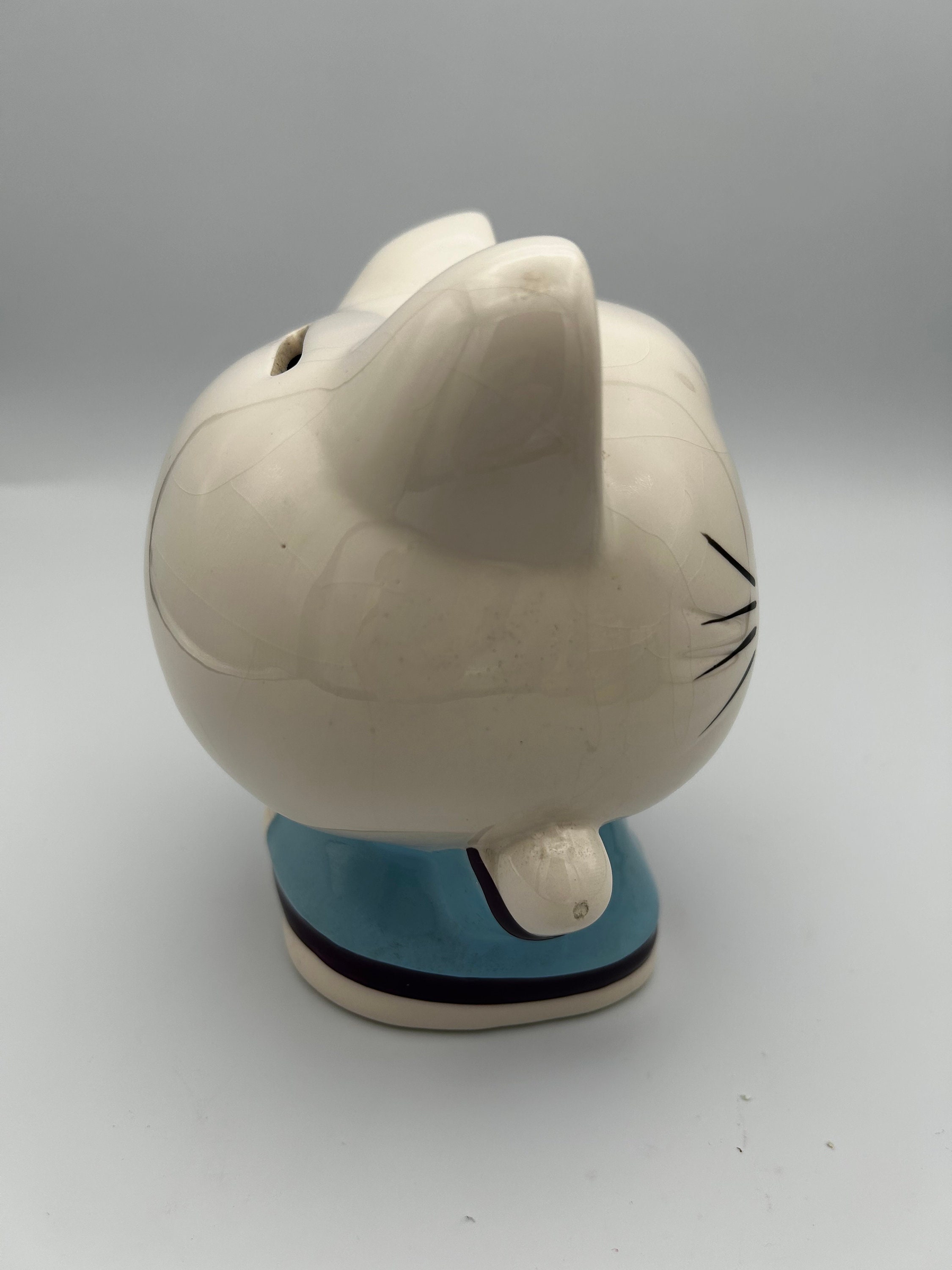 Vintage Dear Daniel Hello Kitty Coin Bank in Aqua Button - Etsy