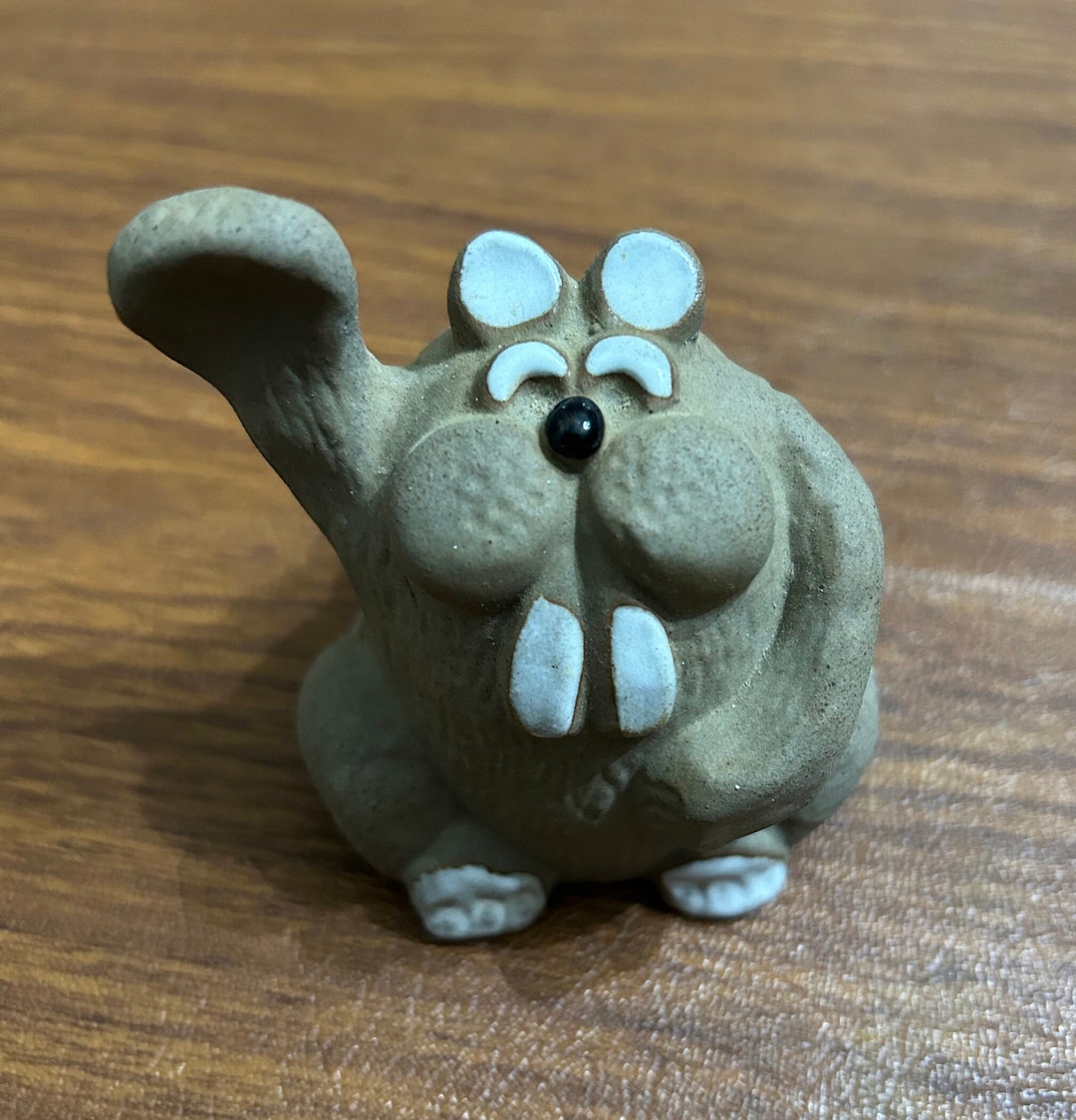 Vintage 70's Funky Pottery Waving Figurine by the Clay Menagerie ...