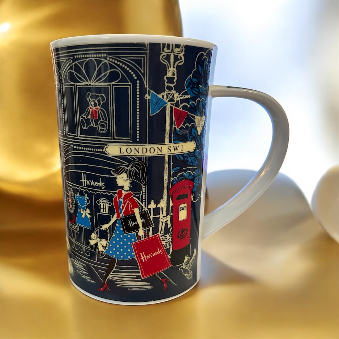 Harrods Rare Version of Black Bone China Harrod's of London Mug ...