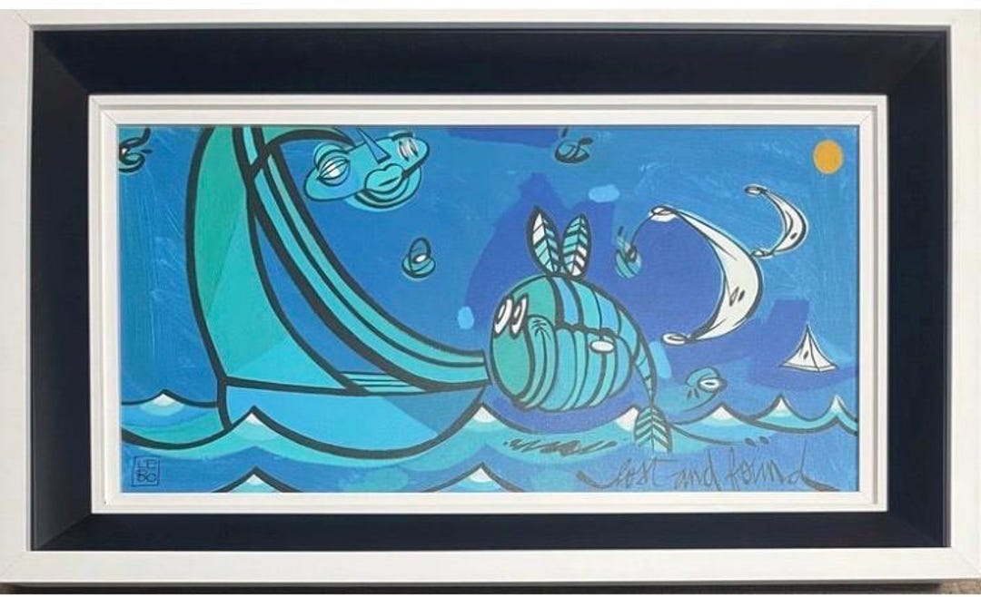 Lebo (david Le Batard) “lost and Found” Giclee on Canvas - Etsy