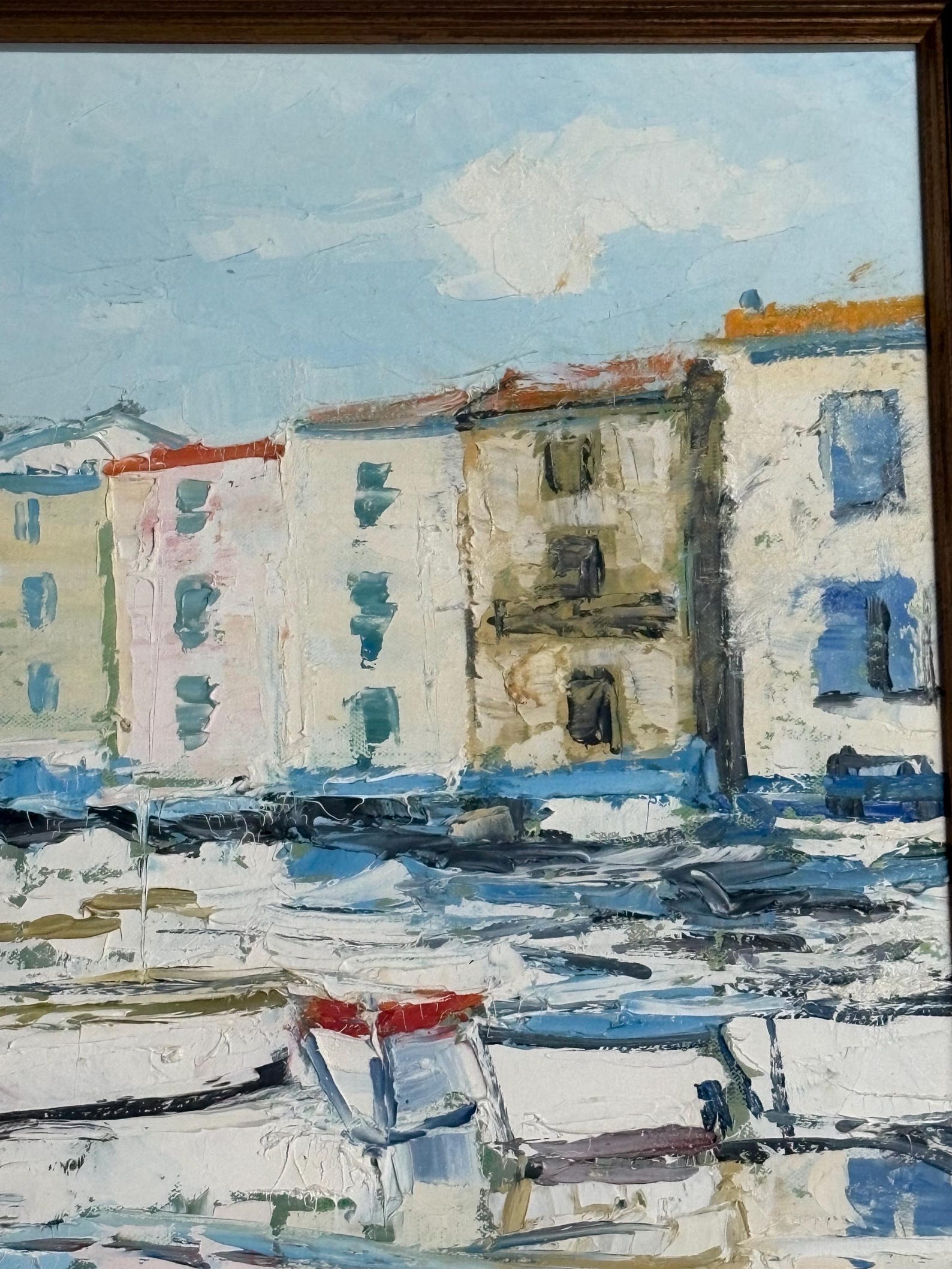 Renee Theobald Original Painting on Canvas “boats” - Etsy