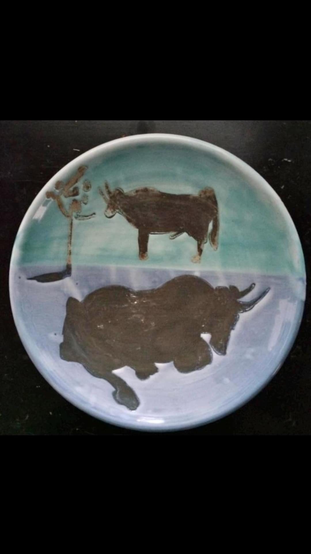 Pablo Picasso Ceramic Plate “toros” - Etsy