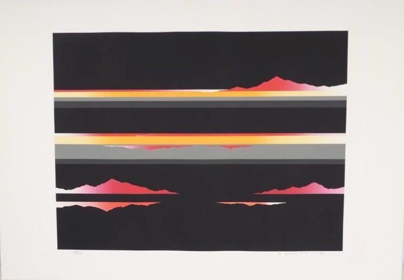 Tetsuro Sawada (japanese, 1935-1998) Untitled Serigraph Signed, Dated ...