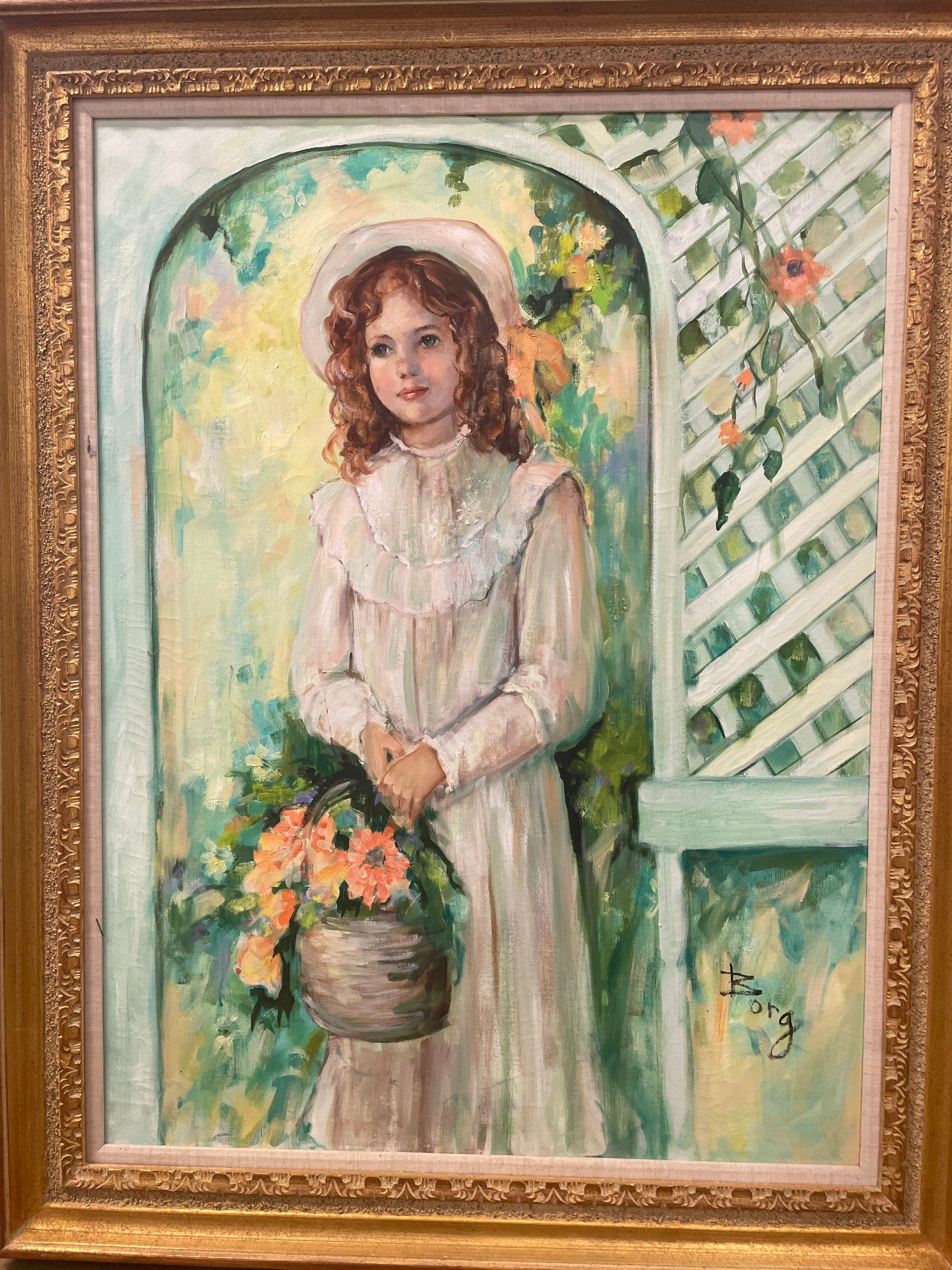 Irene Borg Original Oil Painting on Canvas Large - Etsy