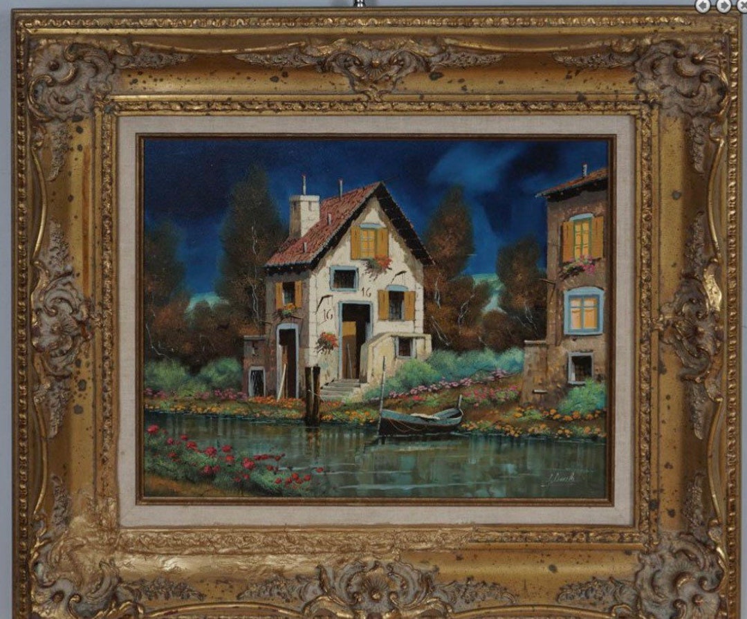 Guido Borelli Italian Landscape Oil Painting Signed - Etsy