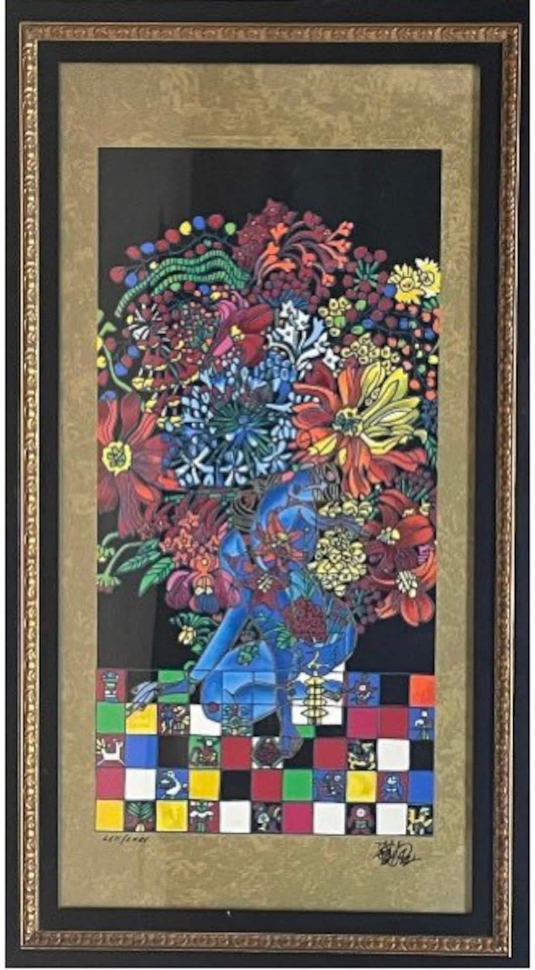 Tiefeng Jiang Lithograph Signed and Numbered “flower Lady” - Etsy