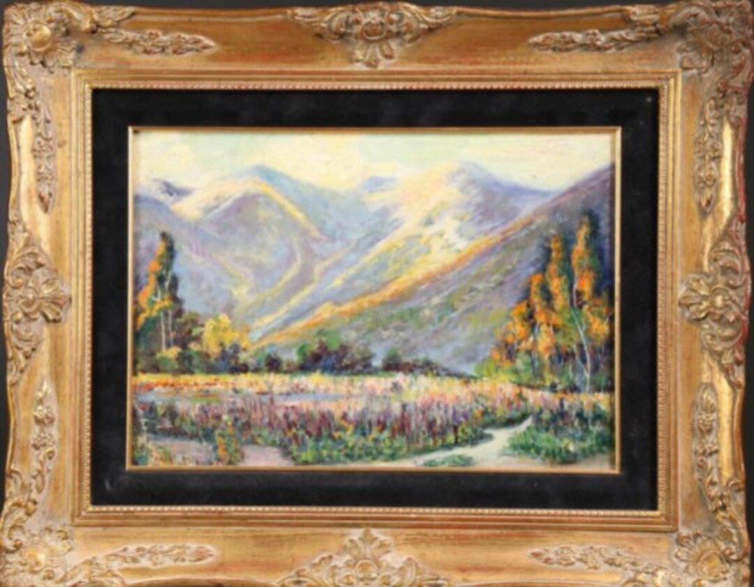 Benjamin Chambers Brown (american, 1865-1942),wildflowers, Oil on Board ...