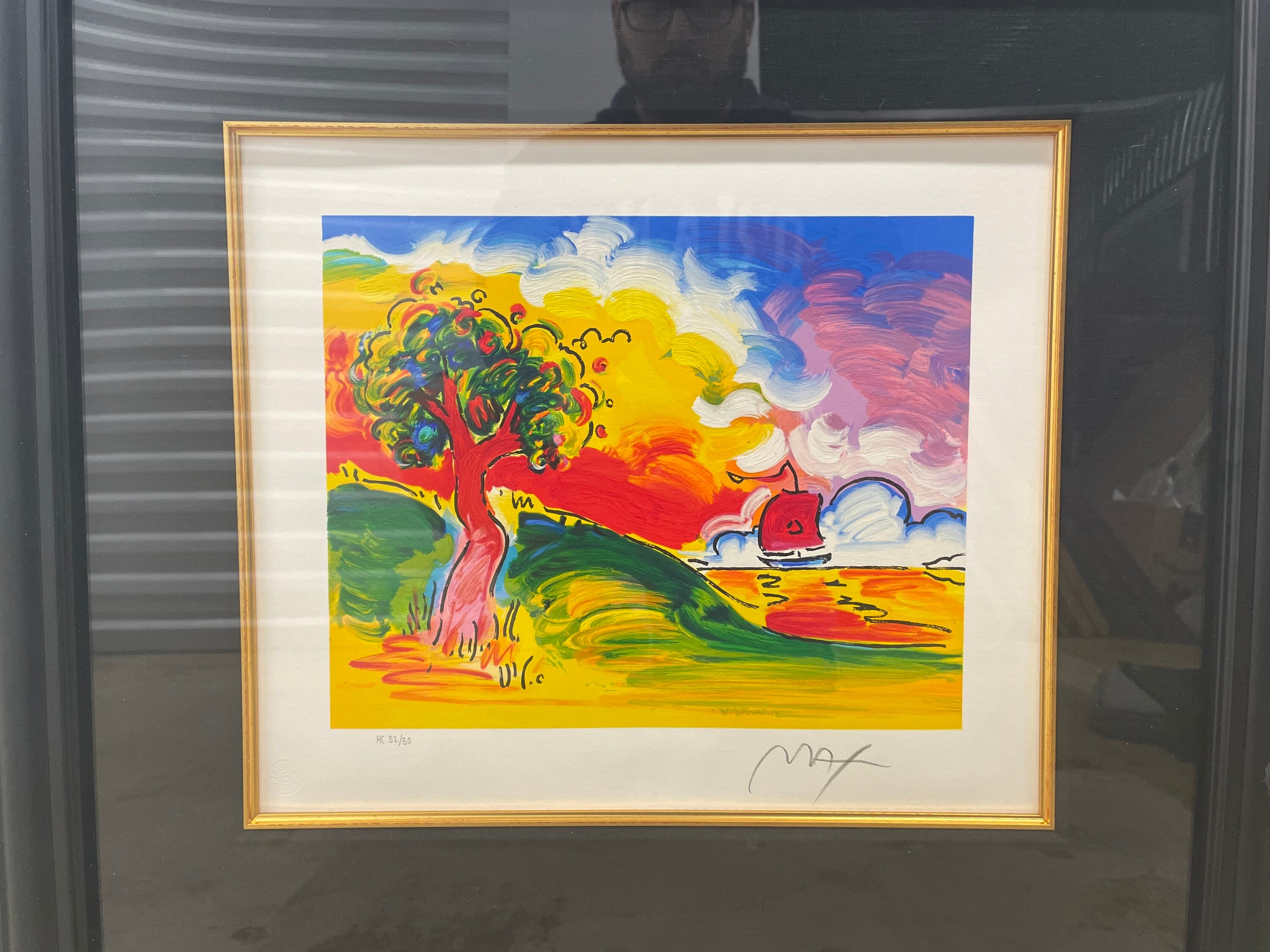 Peter Max Signed and Number Lithograph “quiet Lake” - Etsy