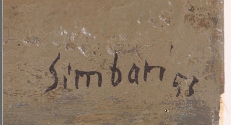 Nicola Simbari (1927-2012), Pier and Boats, Oil on Board, 1953 - Etsy