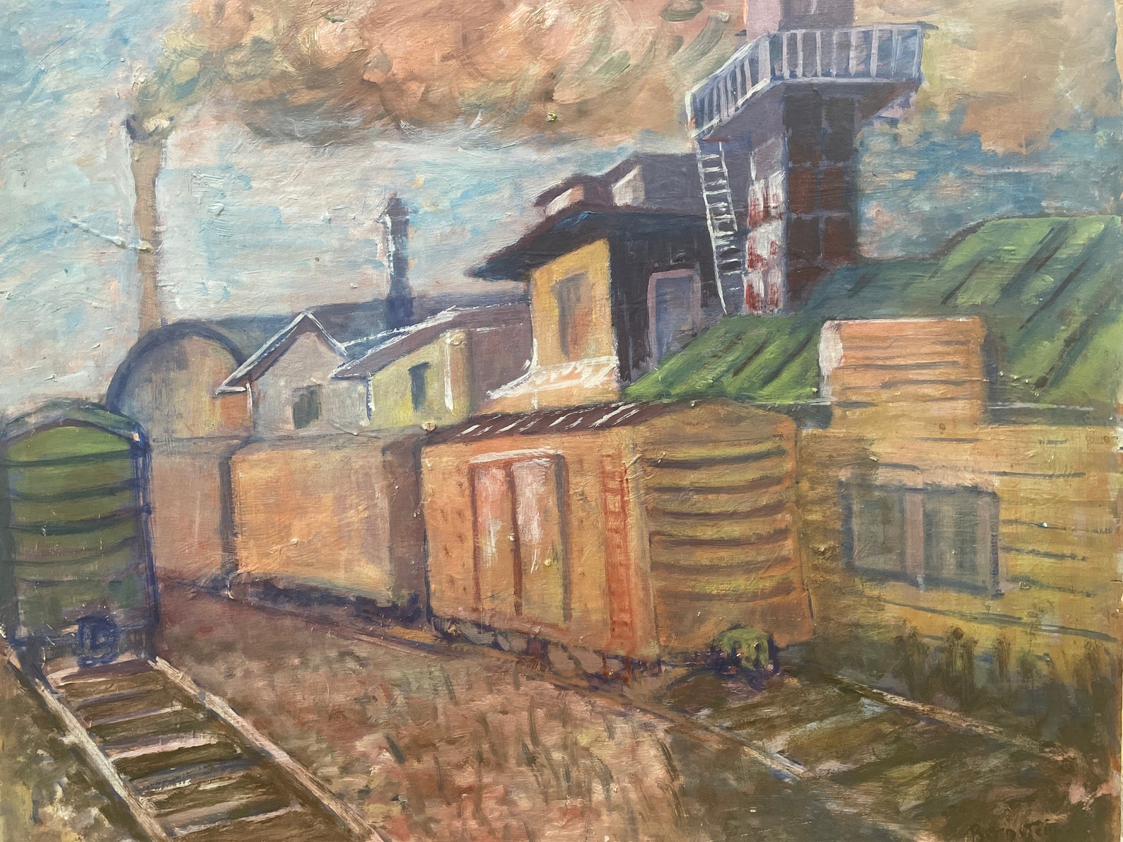 Theresa Ferber Bernstein Original Oil on Board Painting - Etsy