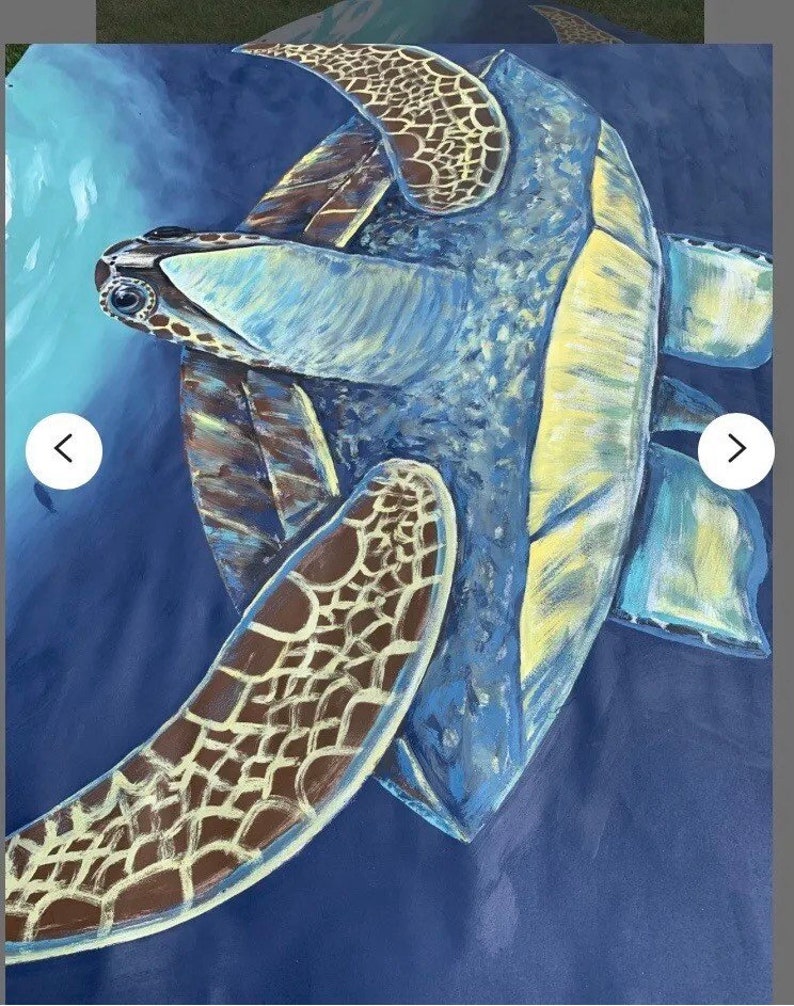 ORIGINAL Robert Wyland Largest Painting Turtle Retail 250k - Etsy