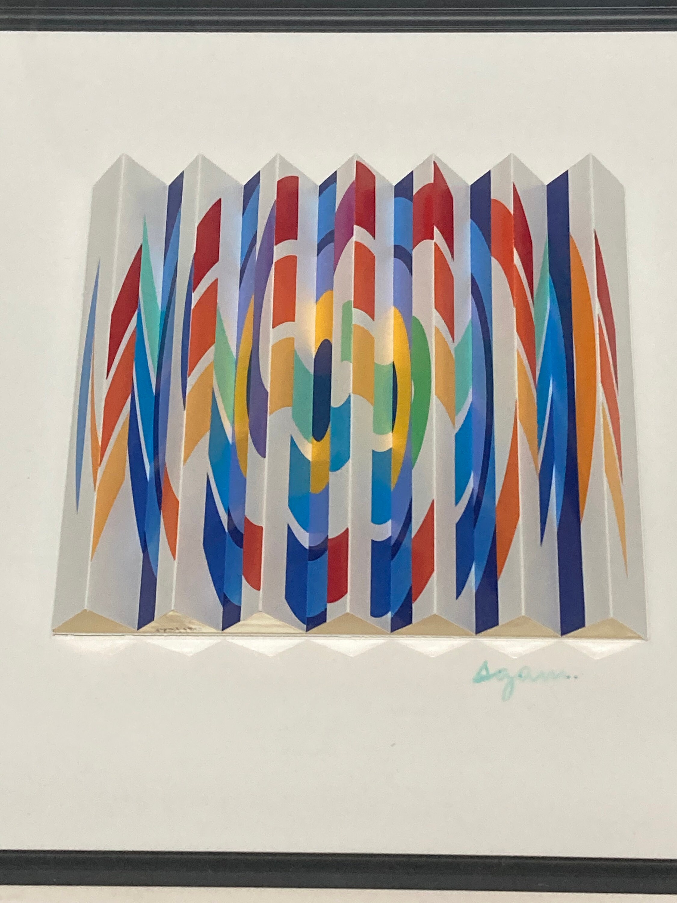 Yaccov Agam Polomorph Signed and Numbered “A Rainbow Message Blessing ...