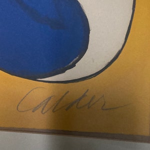 Alexander Calder Lithograph 1960s Signed and Numbered - Etsy