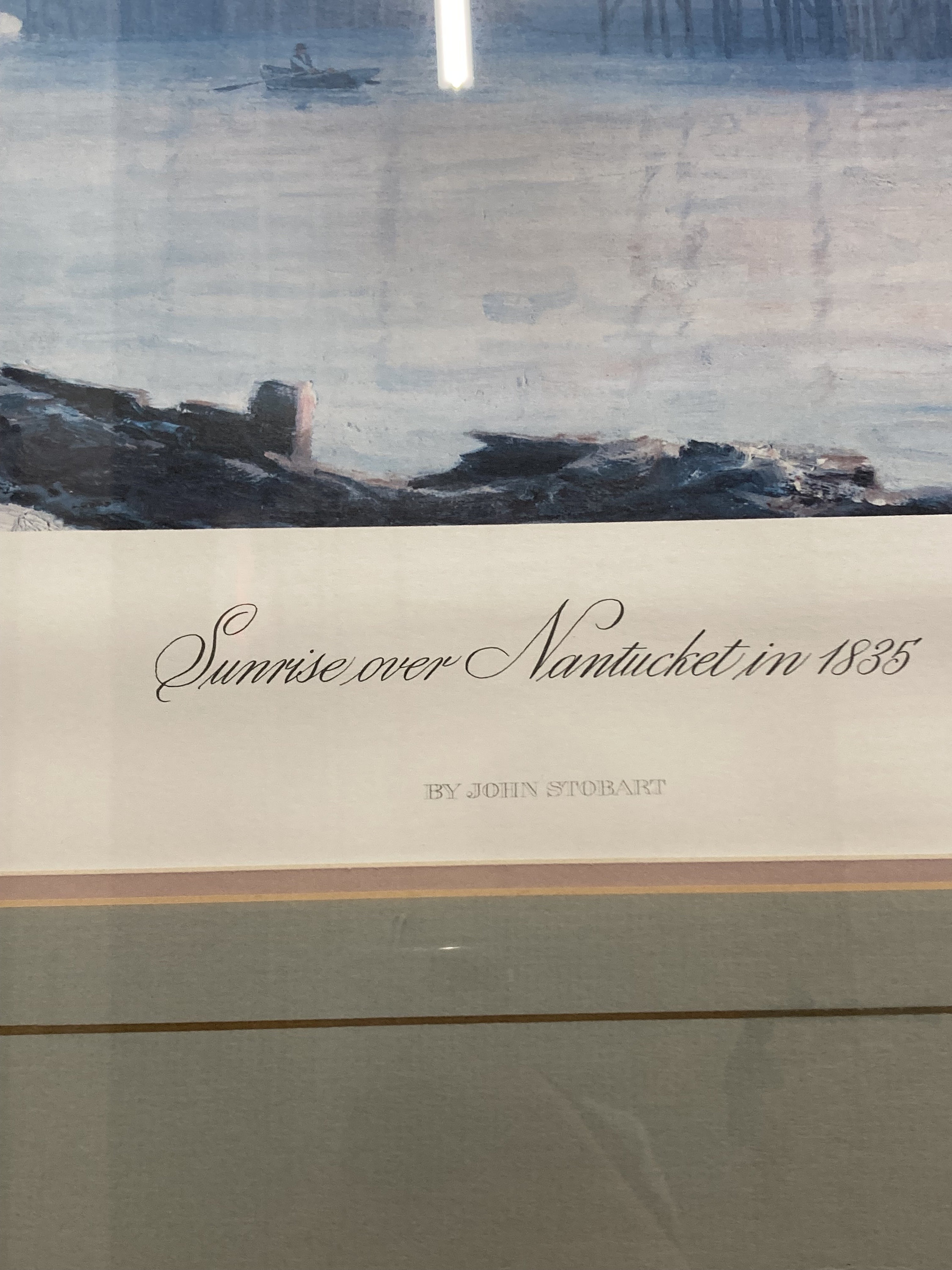 John Stobart Limited Edition Lithograph “sunrise Over Nantucket in 1835 ...