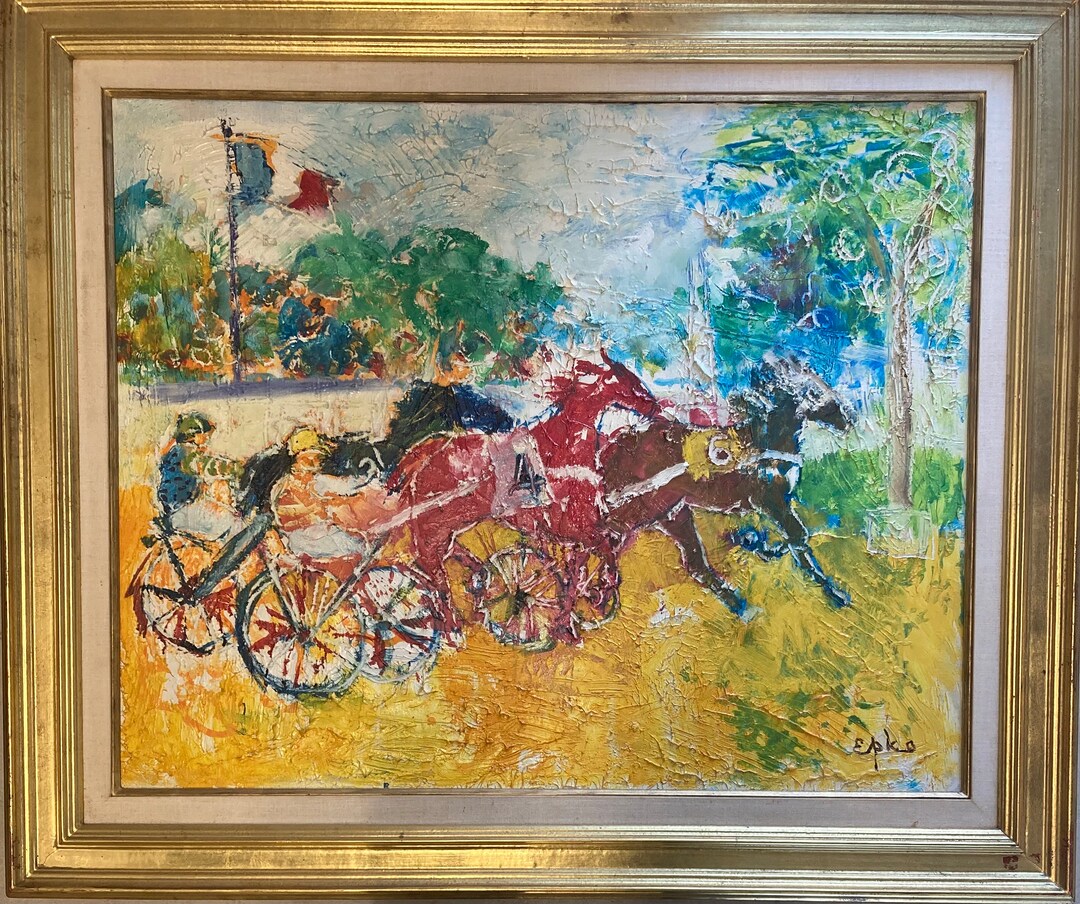 Willering Epko Expressionist Oil Painting “le Trot” - Etsy