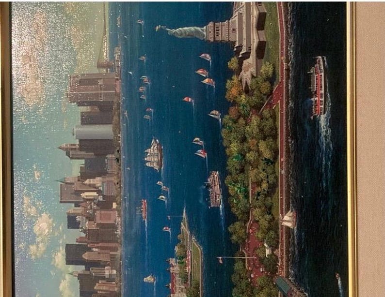Alexander Chen “new York Gateway” Embellished Serigraph - Etsy