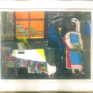 Romare Bearden (1911-1988): Autumn of the Rooster Lithograph Signed and ...