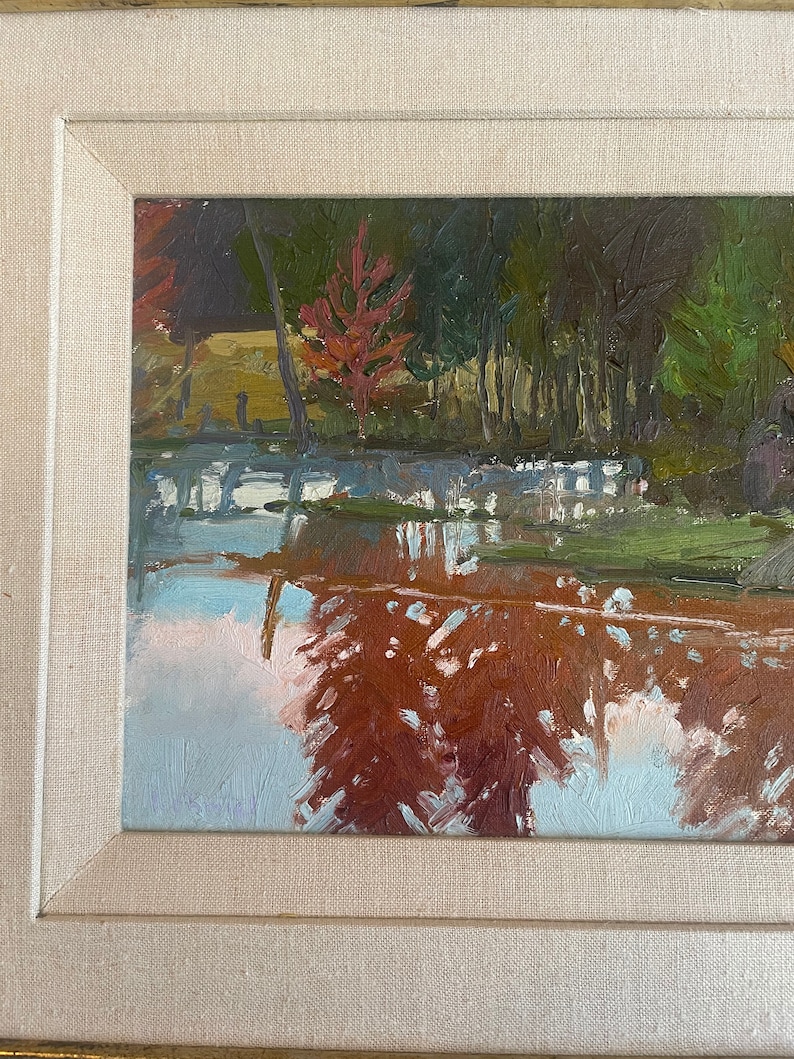 Len Chmiel Original Painting on Board “black Sand Basin” - Etsy