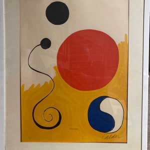 Alexander Calder Lithograph 1960s Signed and Numbered - Etsy