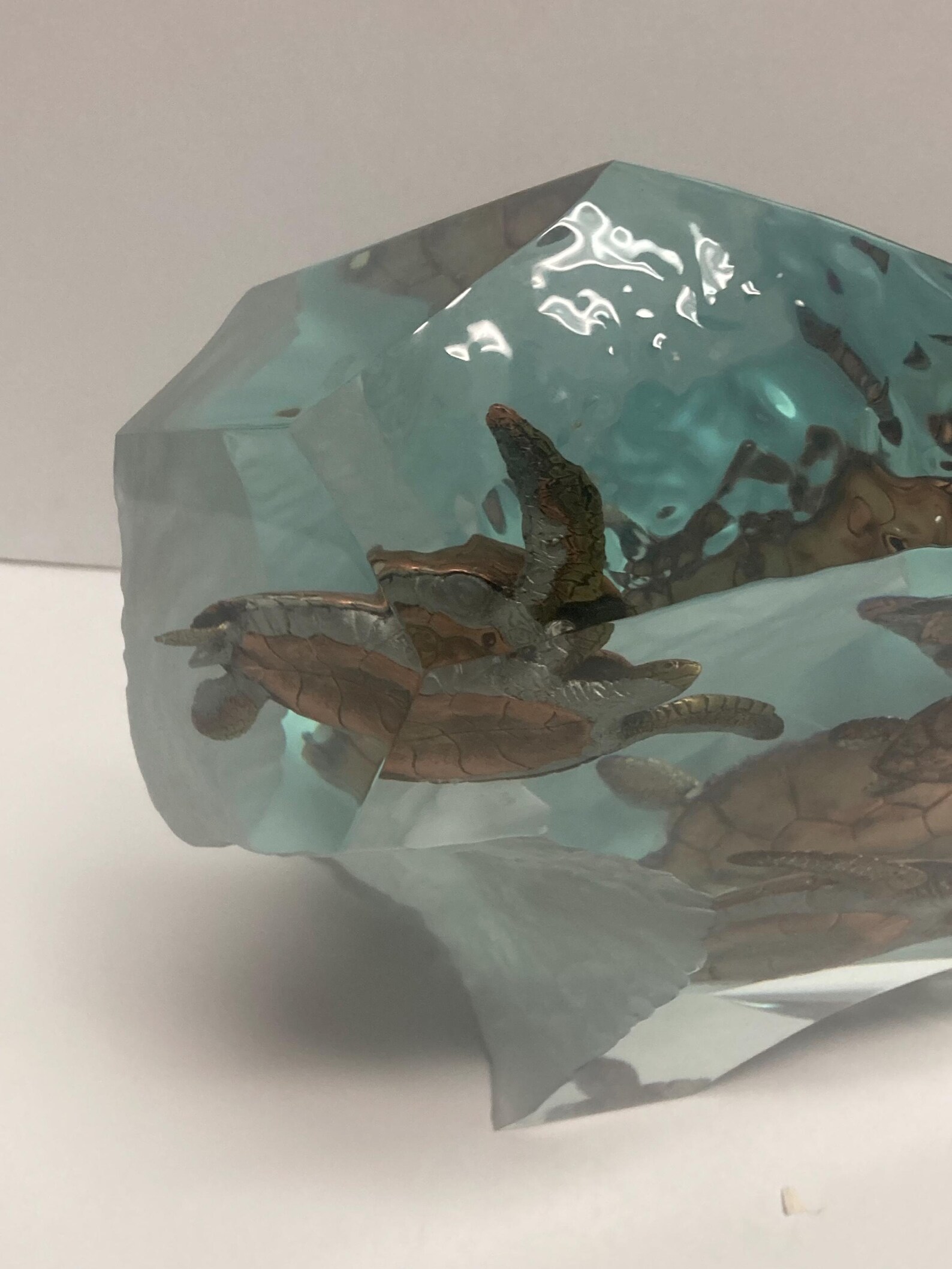 Robert Wyland Turtle Tribe Acrylic Sculpture 2002 - Etsy