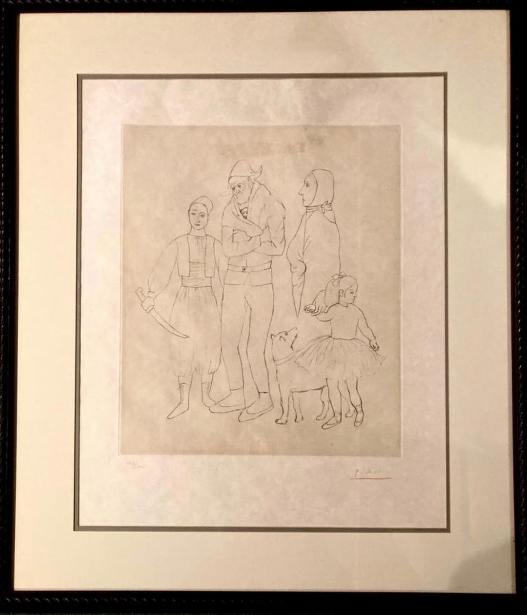 Pablo Picasso “famille Des Saltimbanques“ Lithograph Signed and ...