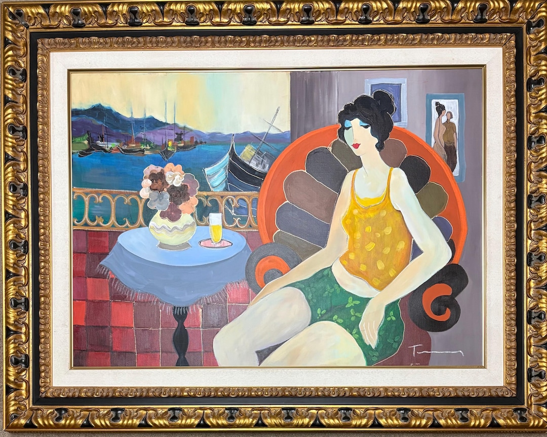 Itzchak Tarkay Original Painting on Canvas “summer Fun” - Etsy