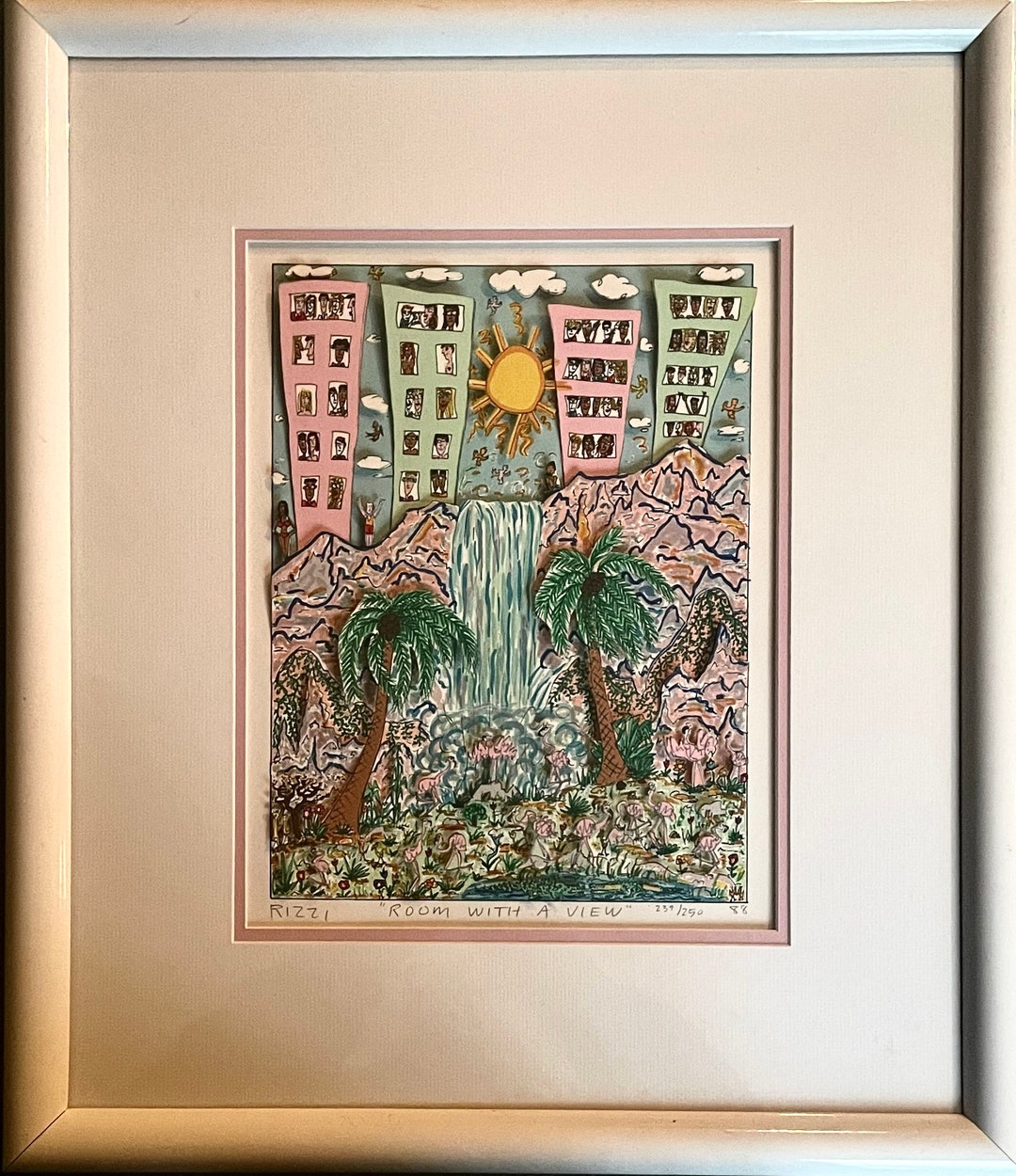 1988 3D James Rizzi Original “room With a View” Out of 250 - Etsy