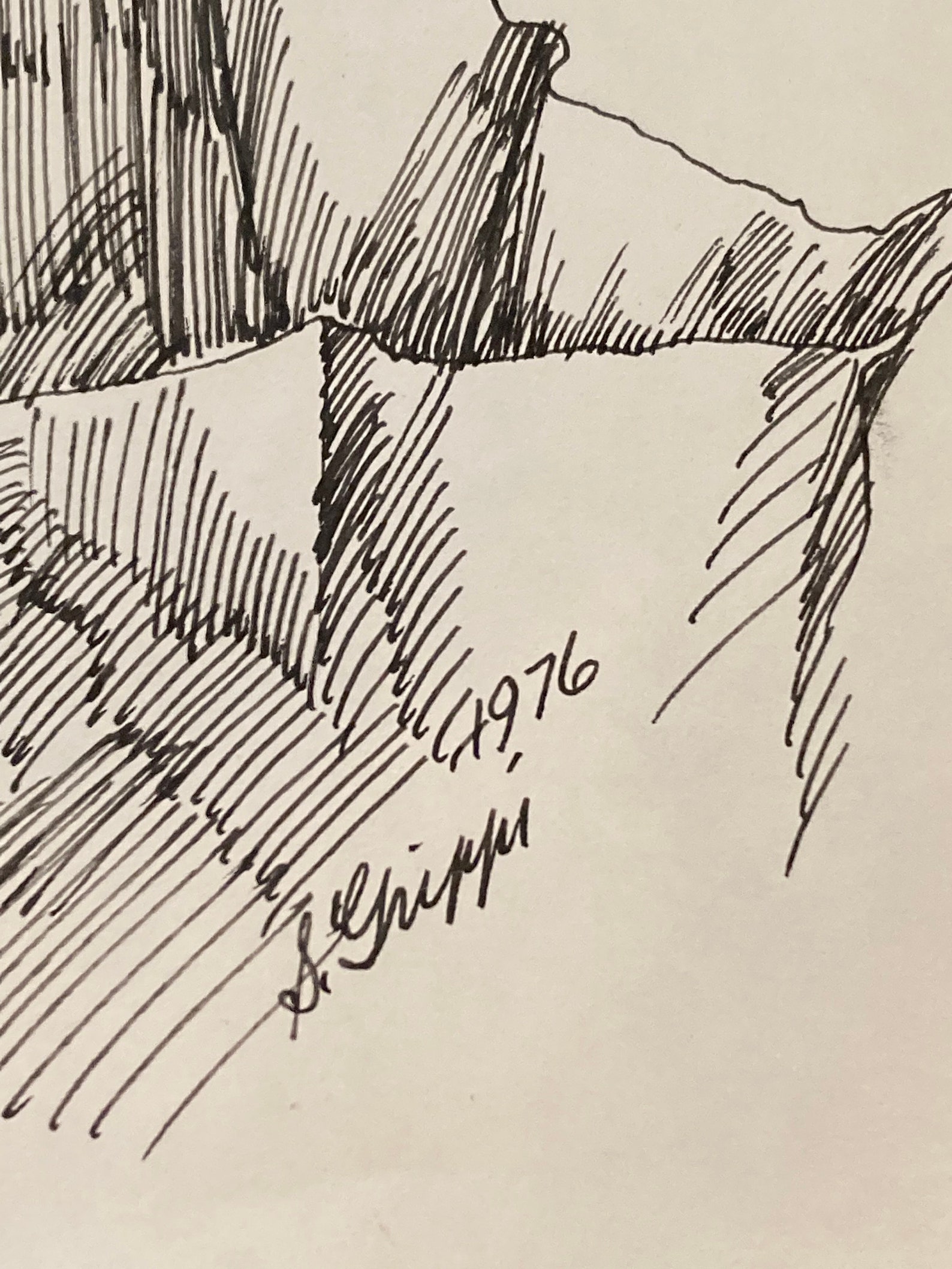 Salvatore Grippi Original Drawing From 1976 - Etsy