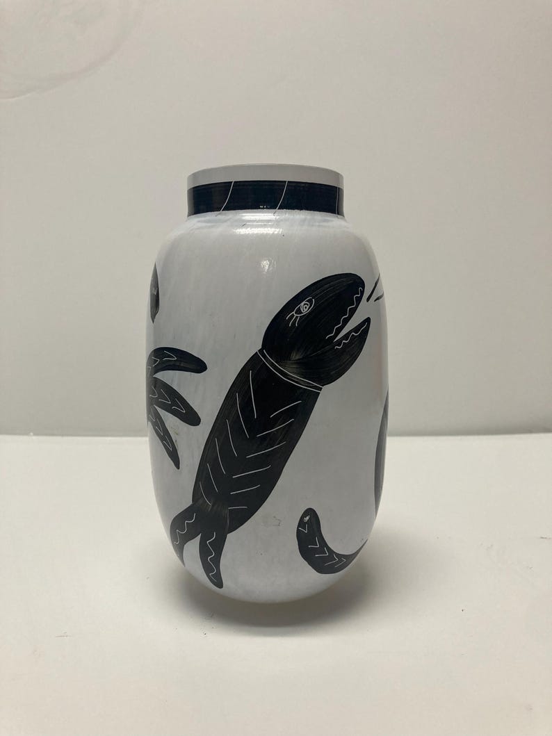 Kosta Boda and Snake Vase , Signed by Ulrica Hydman- Vallien - Etsy