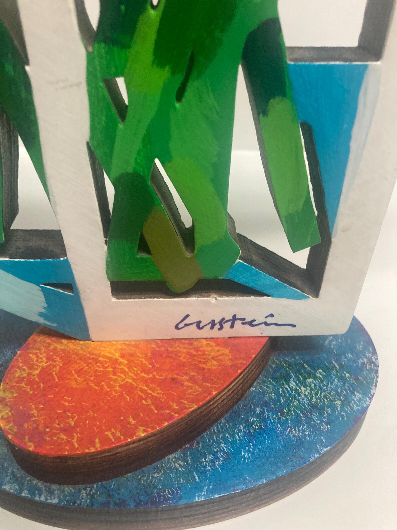 David Gerstein Artist Proof Bouquet of Flowers Wood Sculpture Double ...