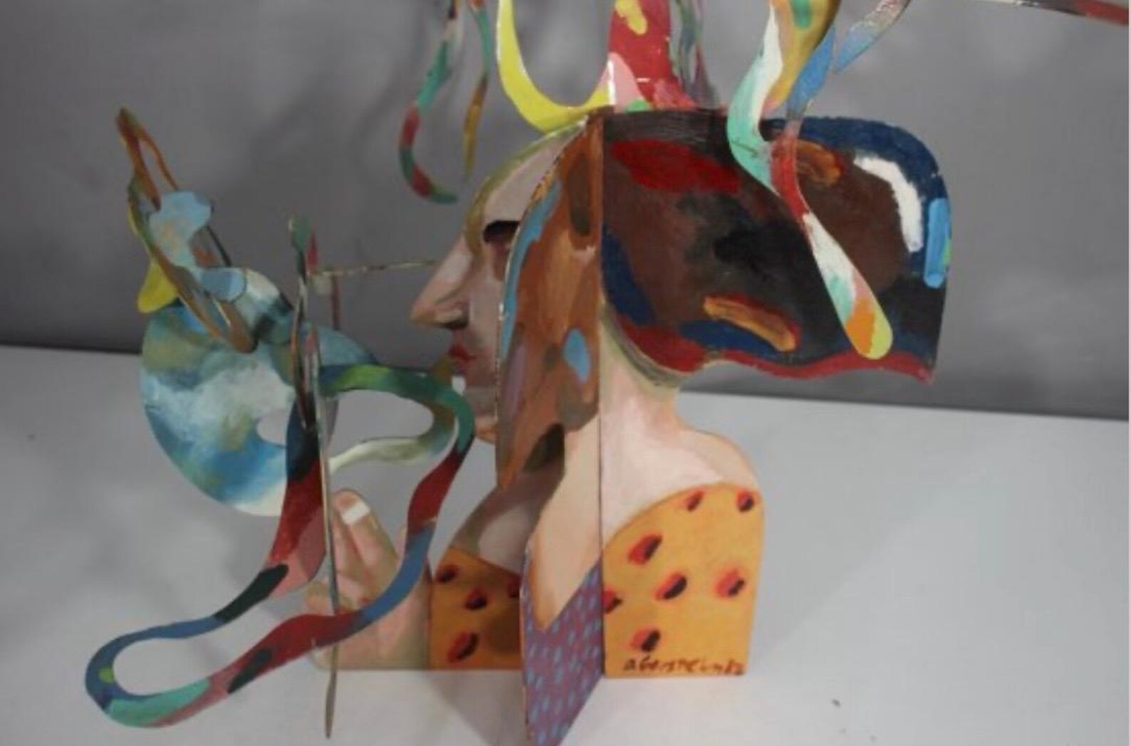 David Gerstein Original Signed Metal Sculpture DATE 82 3D Painted - Etsy