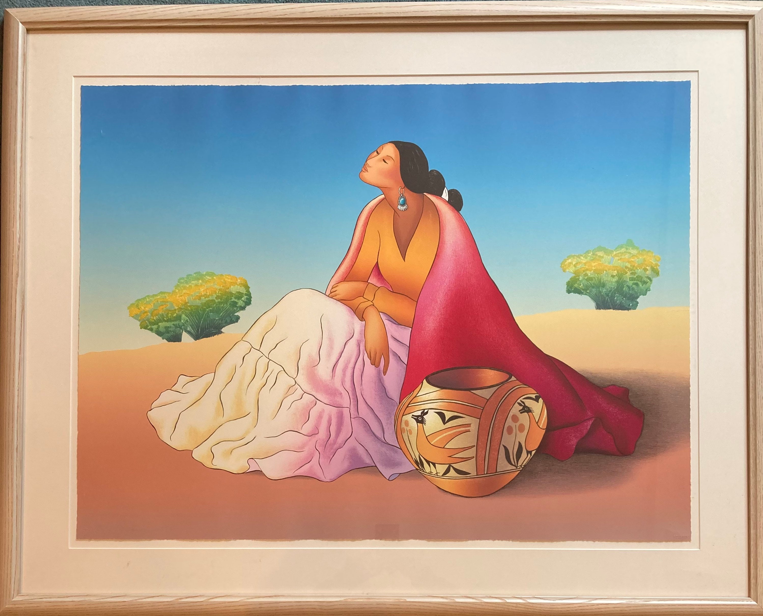 R.C Gorman Original Lithograph chamisa Signed and Numbered - Etsy