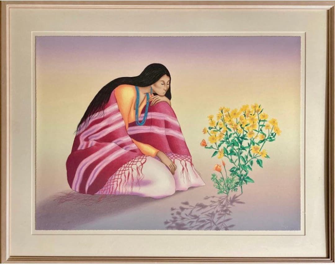 R.C Gorman Lithograph Signed and Numbered “luz De Oro” - Etsy